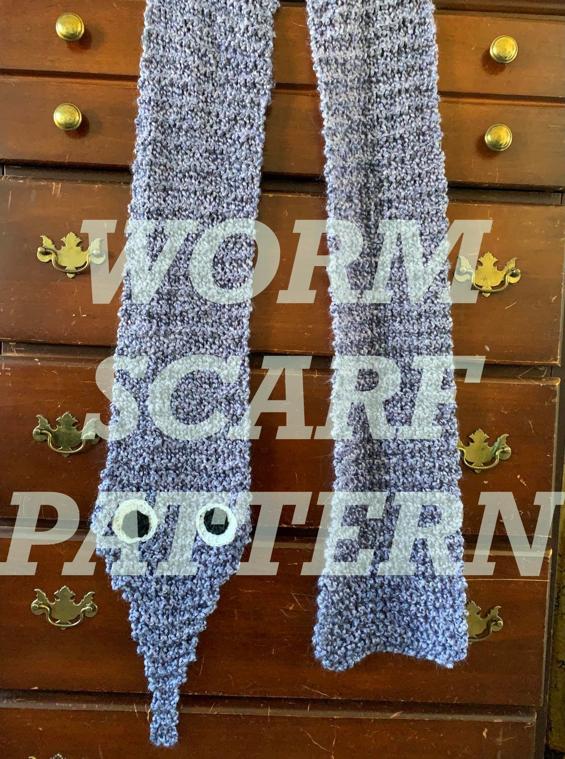 Worm Scarf - Knitting Pattern (PDF Document) - Etsy
