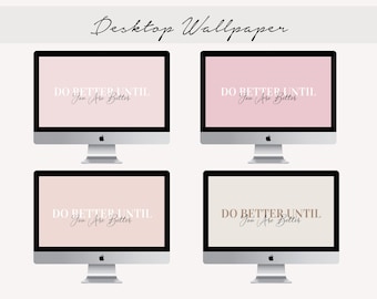 Pink Inspirational Computer Wallpaper - Etsy