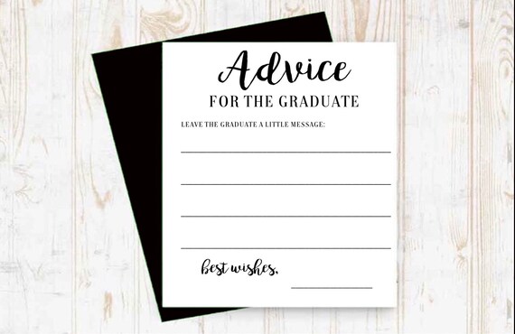 Advice for the Graduate Graduation Cards 5x7 - Etsy