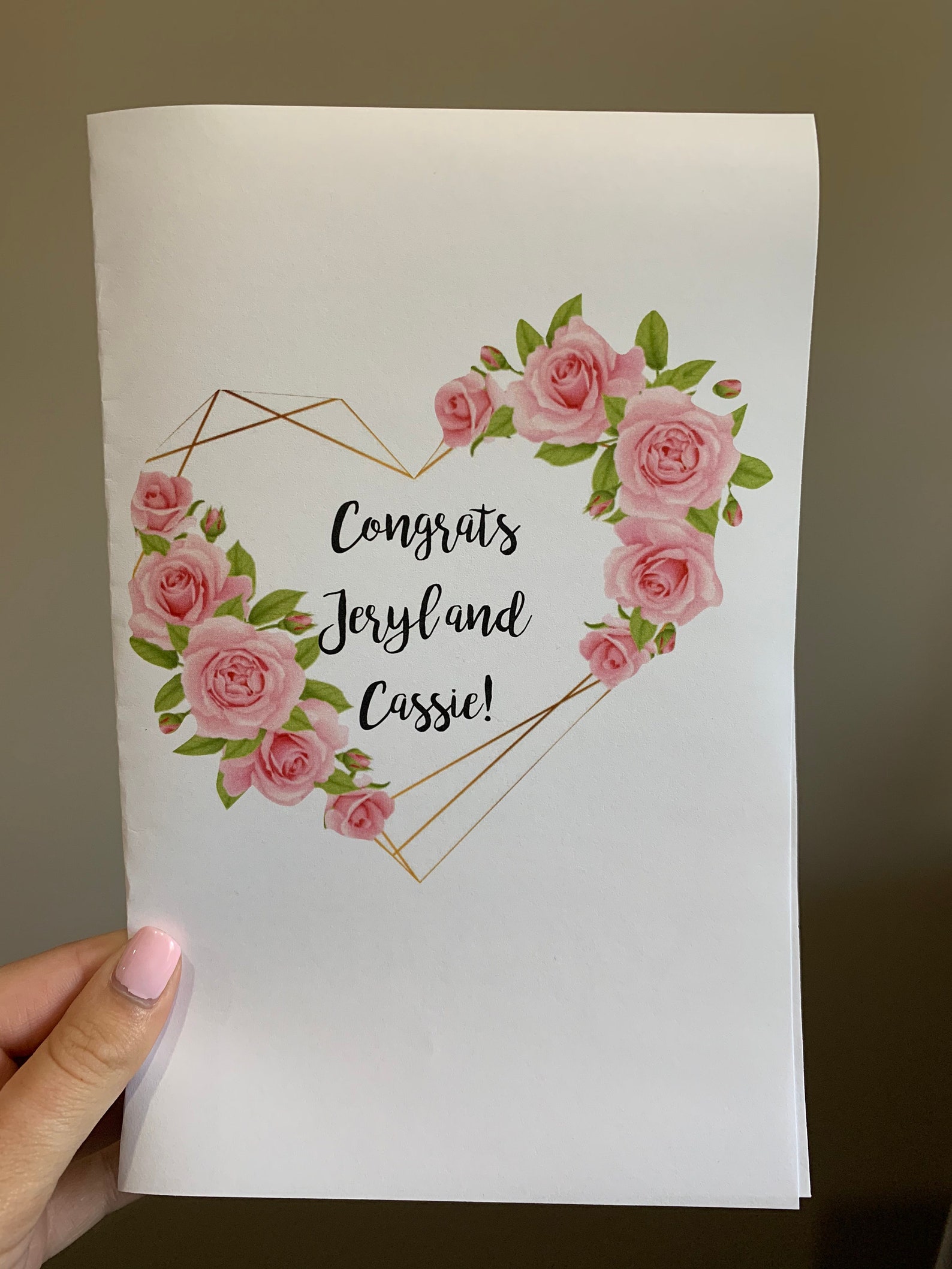 Customizable Christian Wedding Card with Mark 10:9 Verse | Etsy