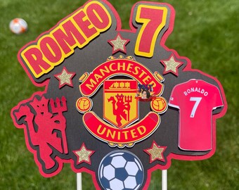 Manchester United Cake Topper - Etsy
