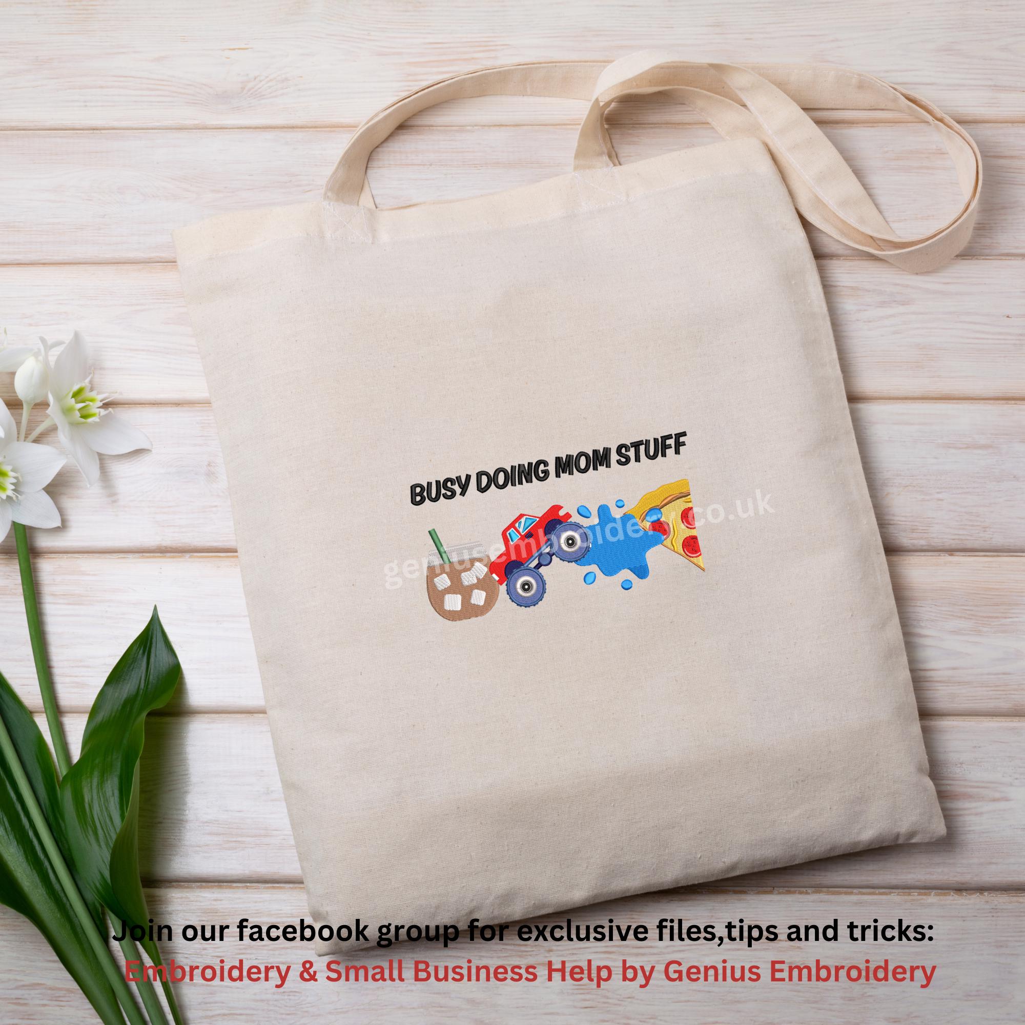 Mom Embroidery File, Busy Mom Embroidery, Mom Icons, Parent Embroidery ...