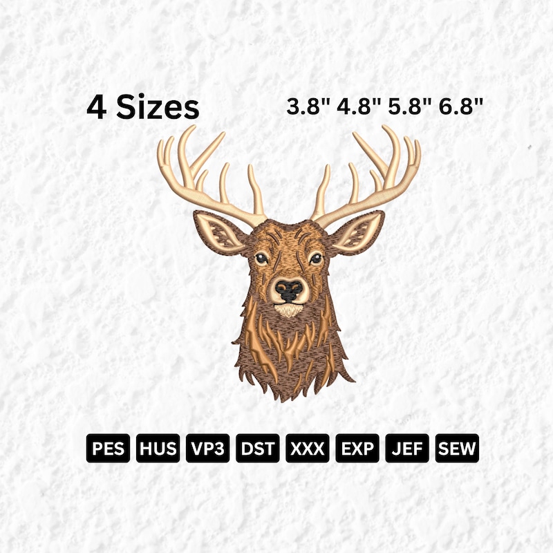 Stag Head - Etsy