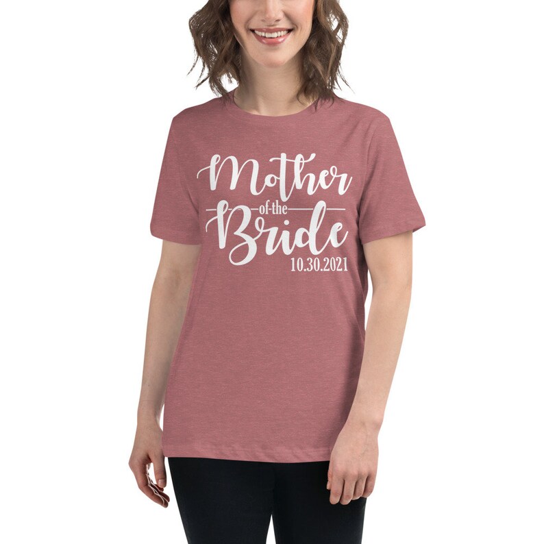 Personalized Mother of the Bride T-shirt - 'I Loved Her First' Wedding ...