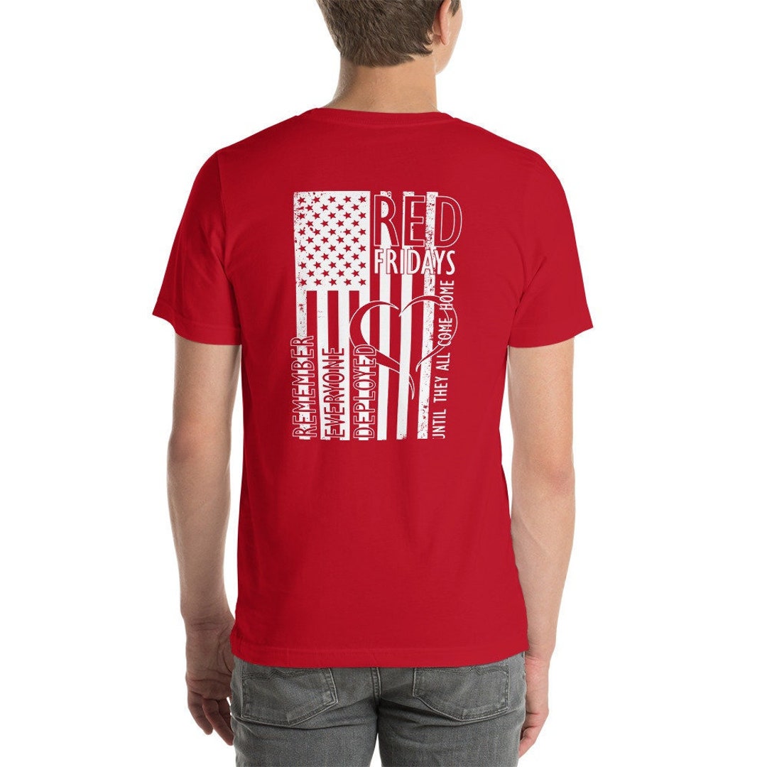 Wear RED Friday Shirt, Remember Everyone Deployed, Military Deployment ...