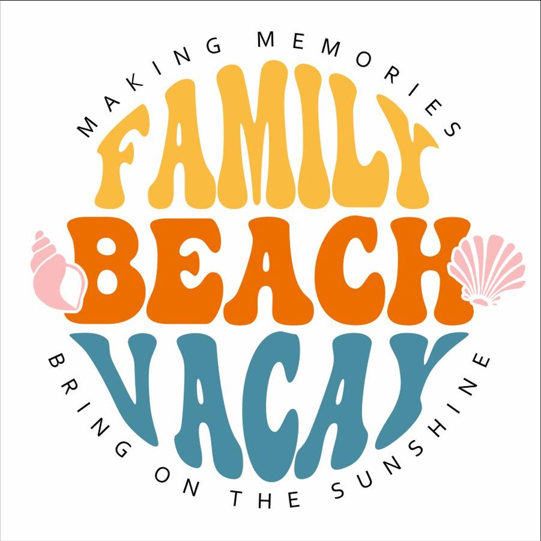 Family Beach Vacay T-shirt Design – Vacation SVG (digital Download) - Etsy