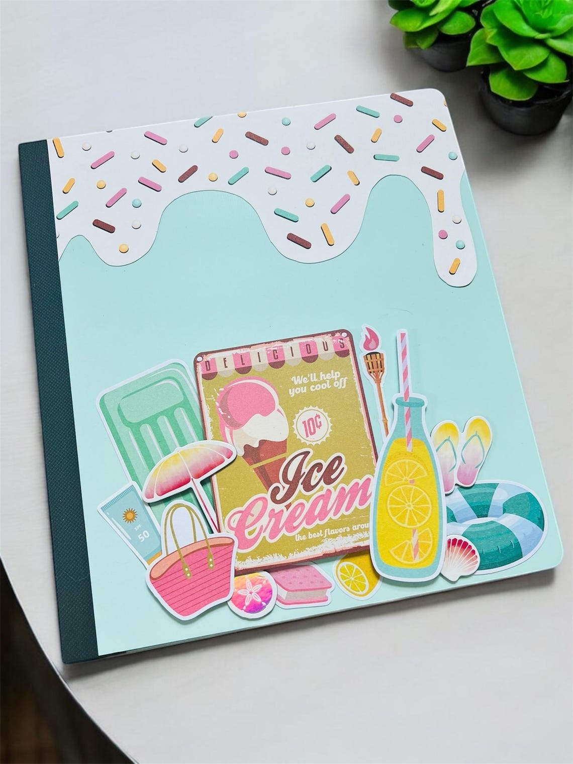 Handmade Summer Scrapbook Album: Retro Beach Vacation Memory Book - Etsy
