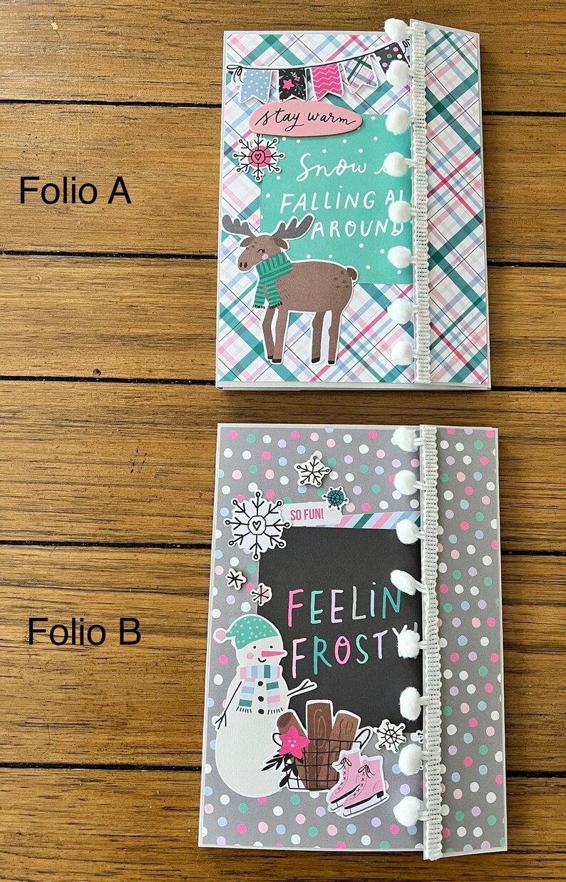 Handmade Cardstock Folio Scrapbook Album, Choose 1, 6x8, Great Gift ...