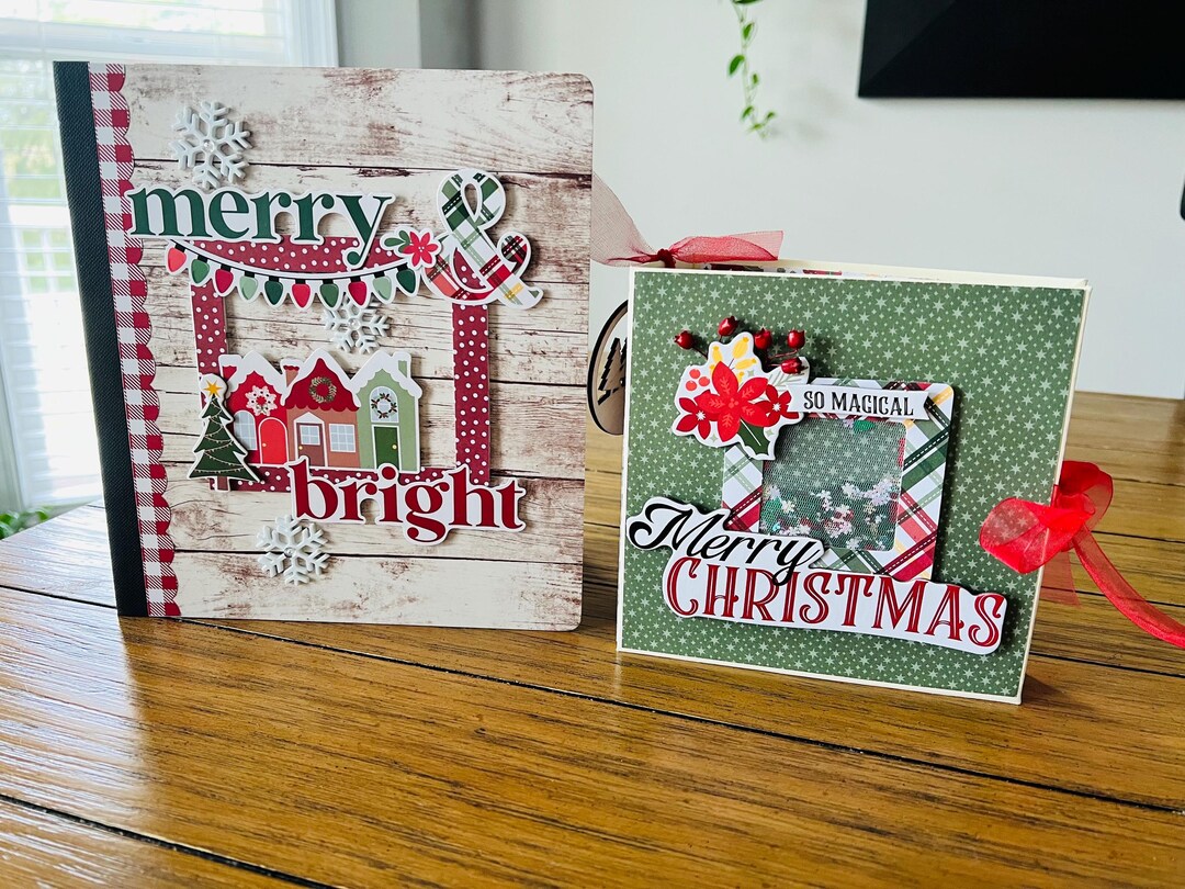 Handmade Christmas Scrapbook Album, Holiday Album, Holiday Gift ...