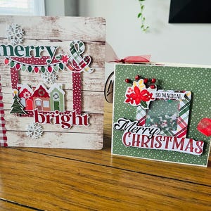 Handmade Christmas Scrapbook Album, Holiday Album, Holiday Gift ...