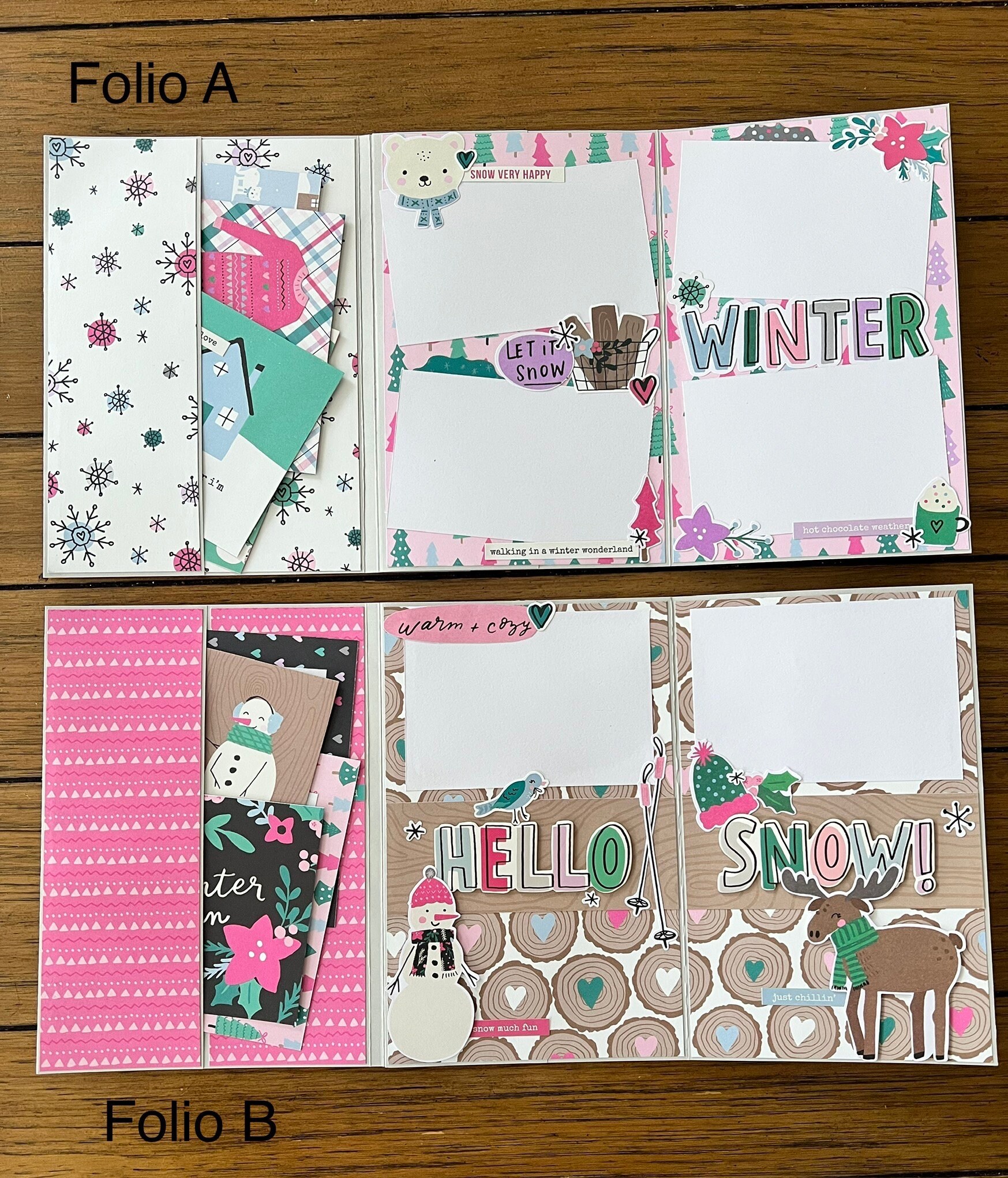 Handmade Cardstock Folio Scrapbook Album, Choose 1, 6x8, Great Gift ...