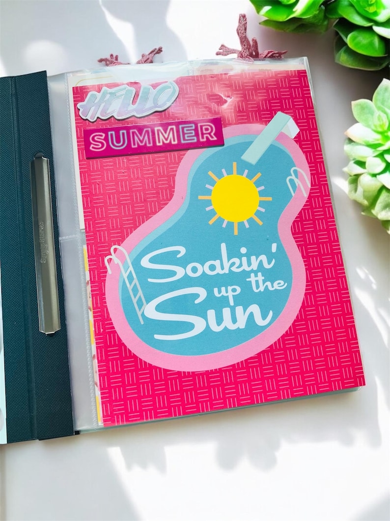 Handmade Summer Scrapbook Album: Retro Beach Vacation Memory Book - Etsy