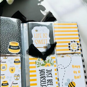 Bee Scrapbook Album, 6”x8" Pages, Flip Book, Bees, Spring, Honey, Kids ...