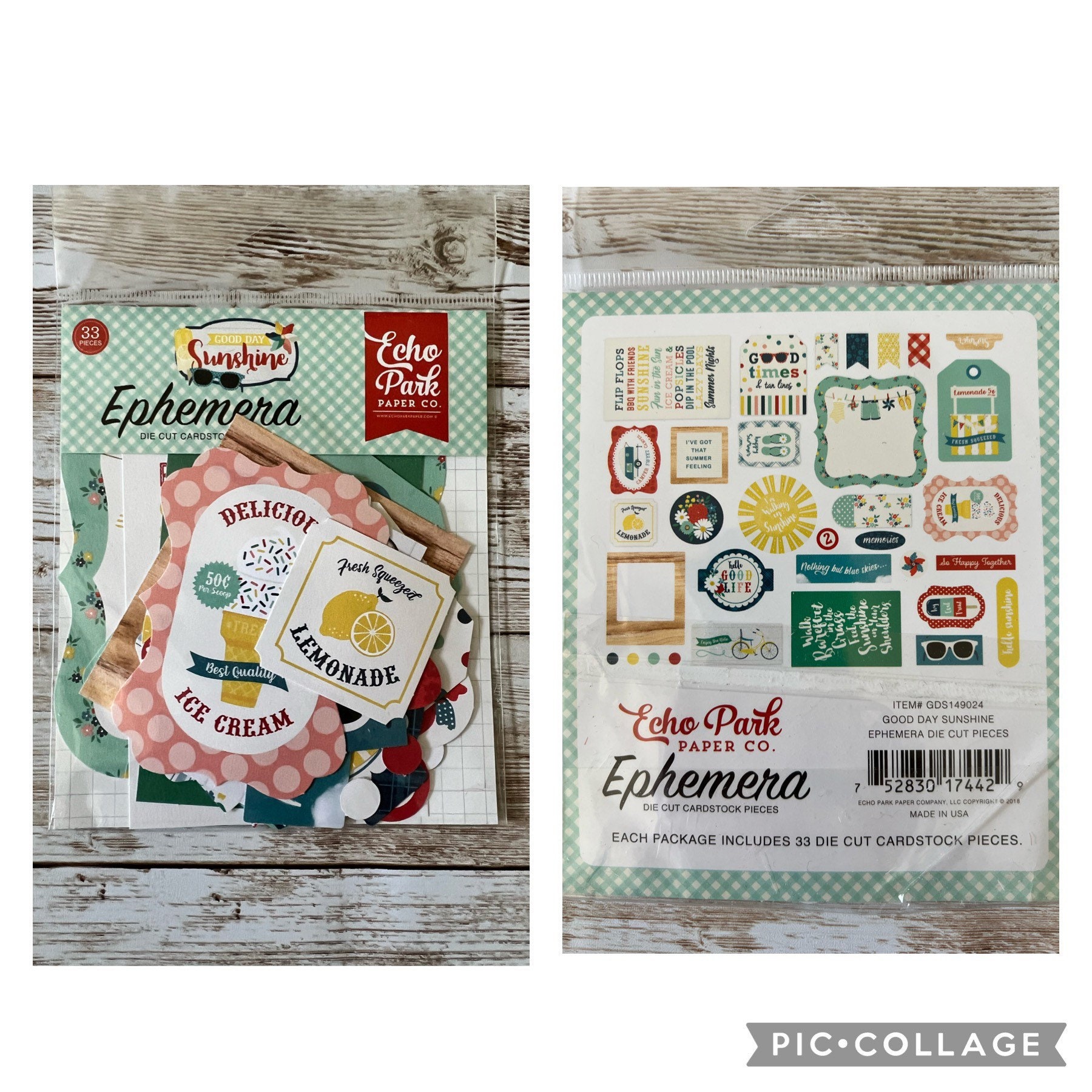 BRAND NEW Echo Park & Carta Bella Die Cut Ephemera - Etsy