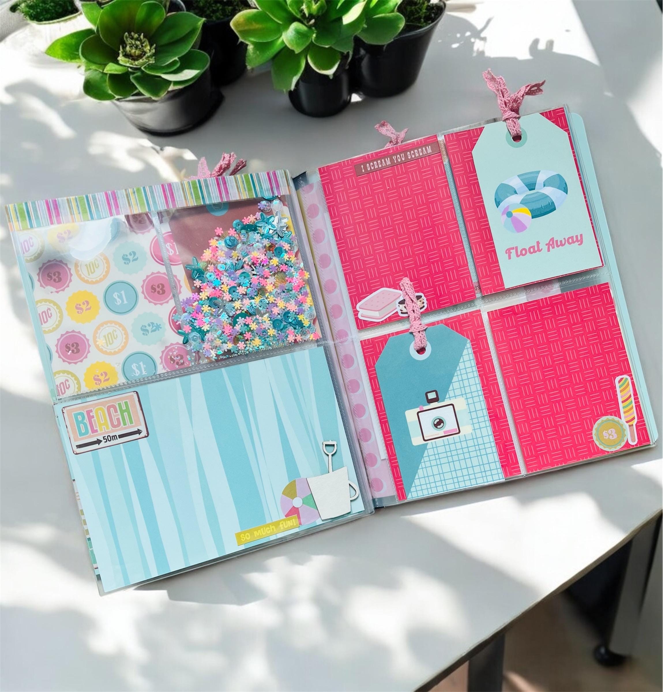 Handmade Summer Scrapbook Album: Retro Beach Vacation Memory Book - Etsy