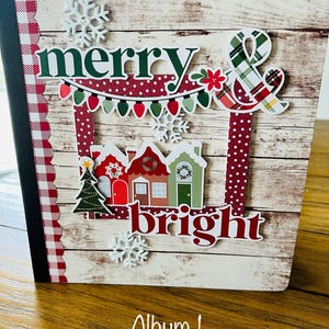 Handmade Christmas Scrapbook Album, Holiday Album, Holiday Gift ...