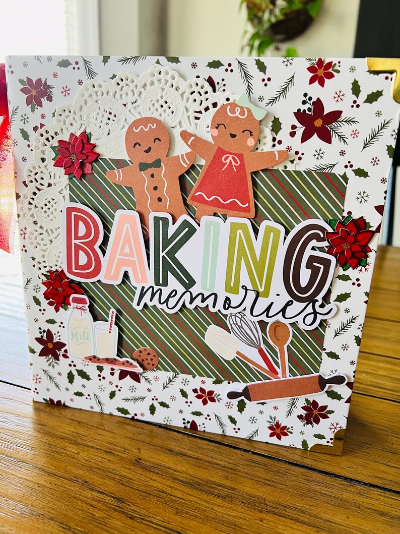 Christmas Scrapbook Recipe Album, 6x8, Christmas Memories, Holiday ...