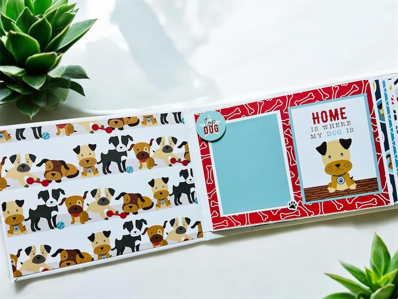 Handmade Dog Scrapbook Album: Pet Photo Keepsake (6x8") - Etsy