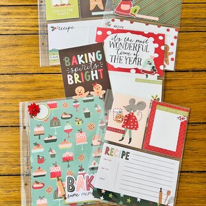 Christmas Scrapbook Recipe Album, 6x8, Christmas Memories, Holiday ...