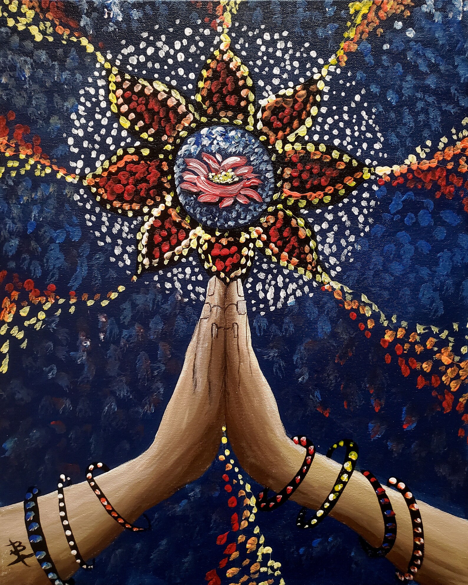 Namaste Lotus Hands - DIY Paint Kit - Etsy