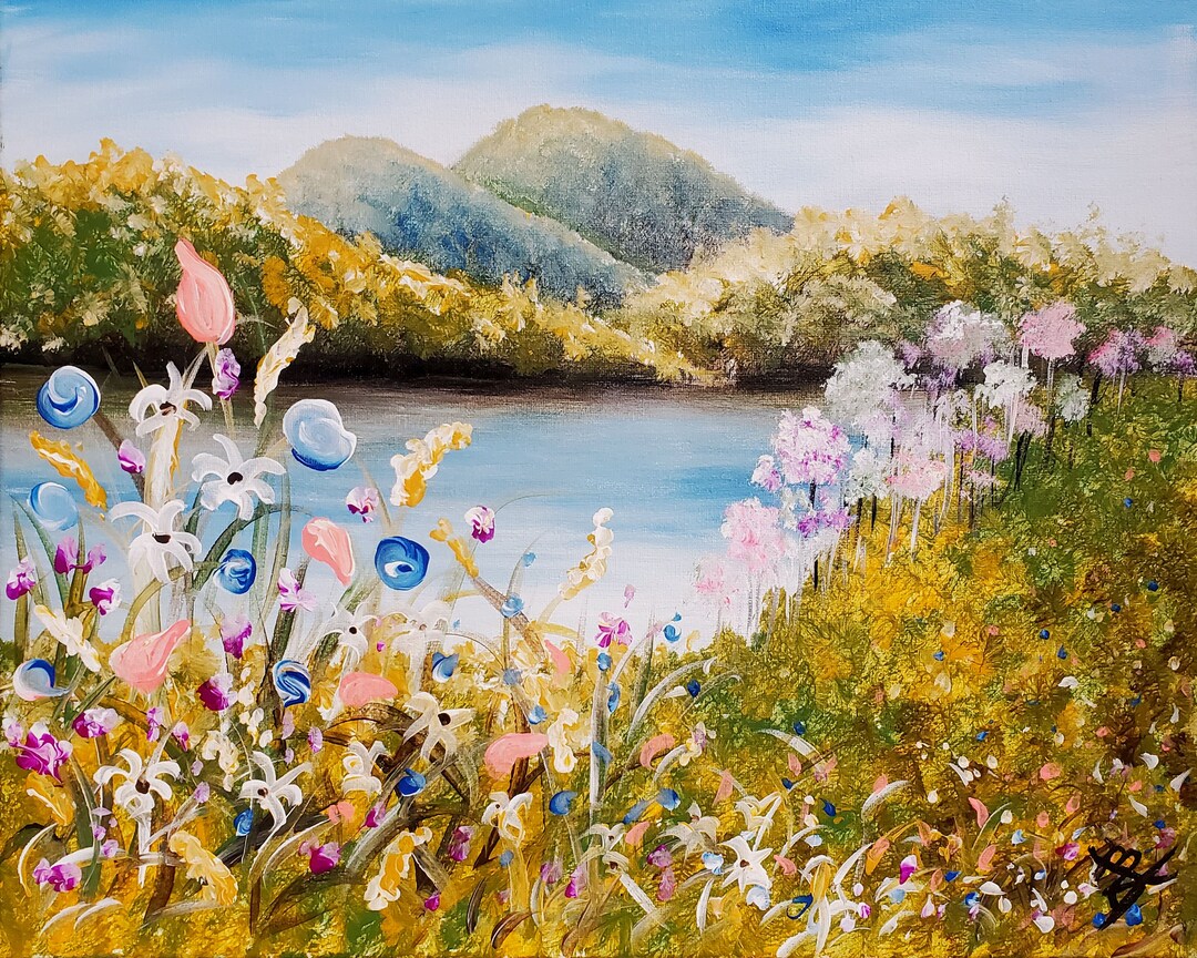 Spring Mountain Meadow - DIY Paint Kit - Etsy