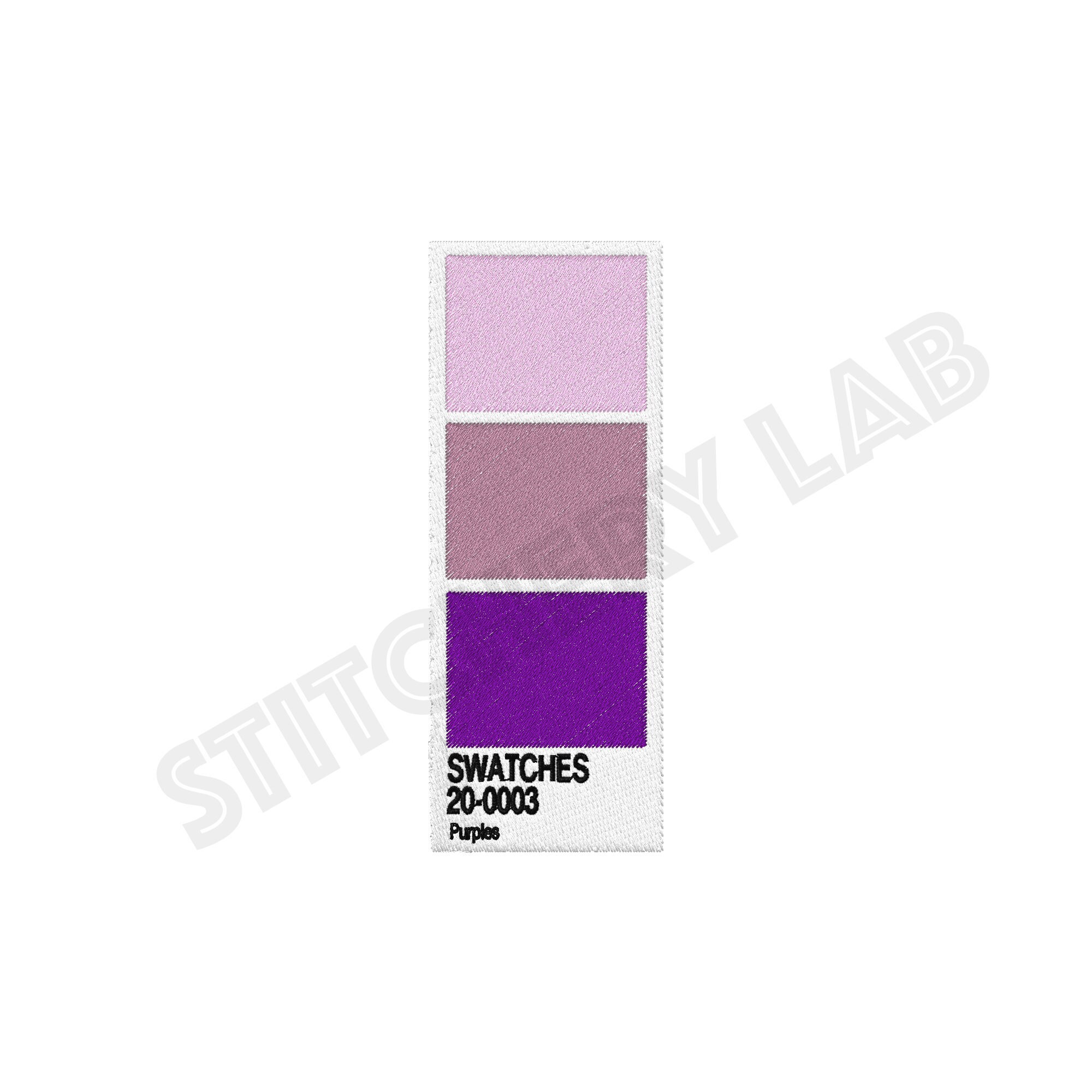 Purple Color Swatches Machine Embroidery Design File - 4 X 4 Inch Hoop ...