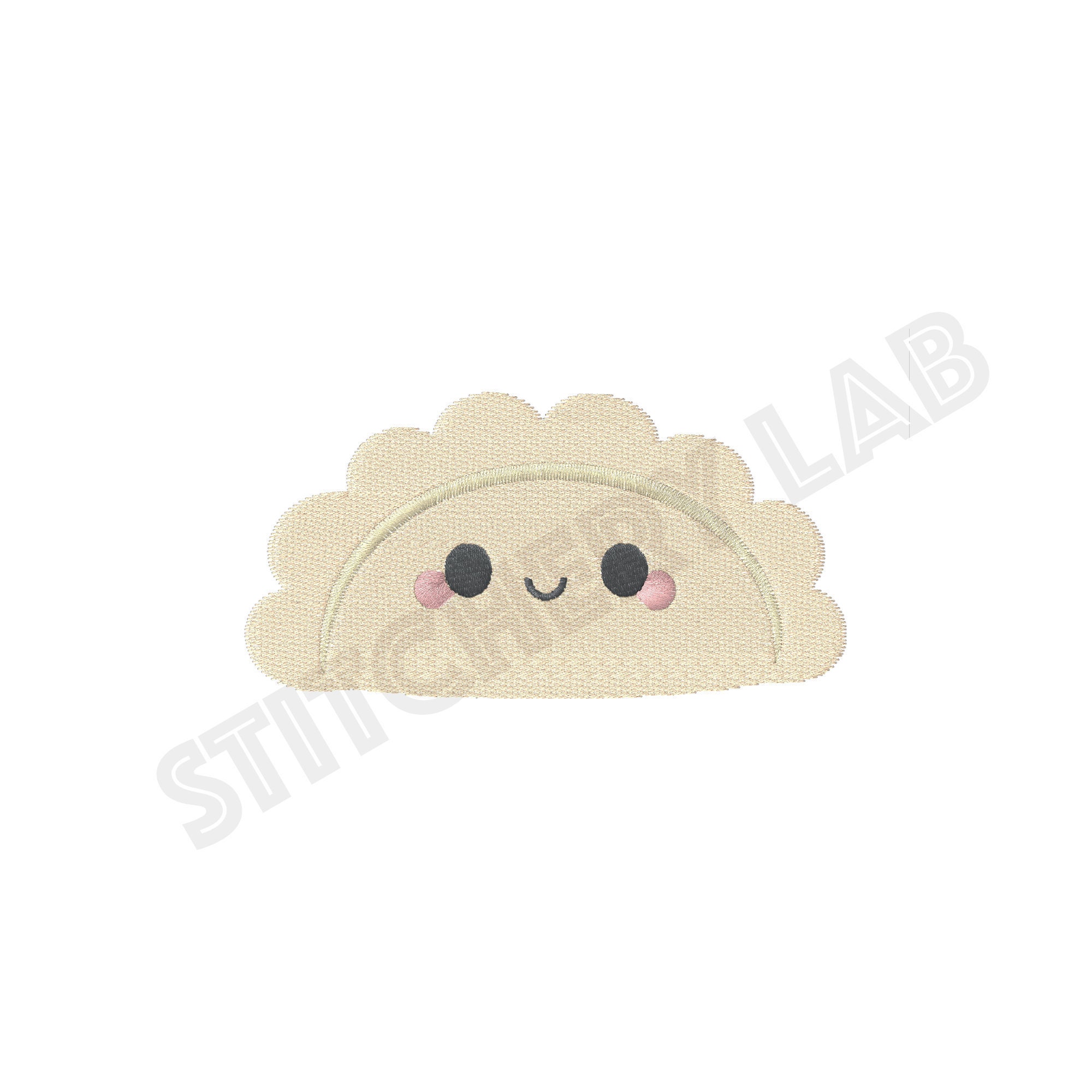 Gyoza Dumpling Pierogi Machine Embroidery Design File - 4 X 4 Inch Hoop ...