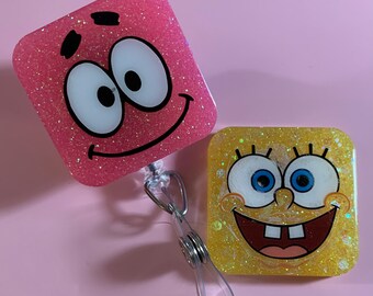 Spongebob and Patrick Badge Reels - Etsy