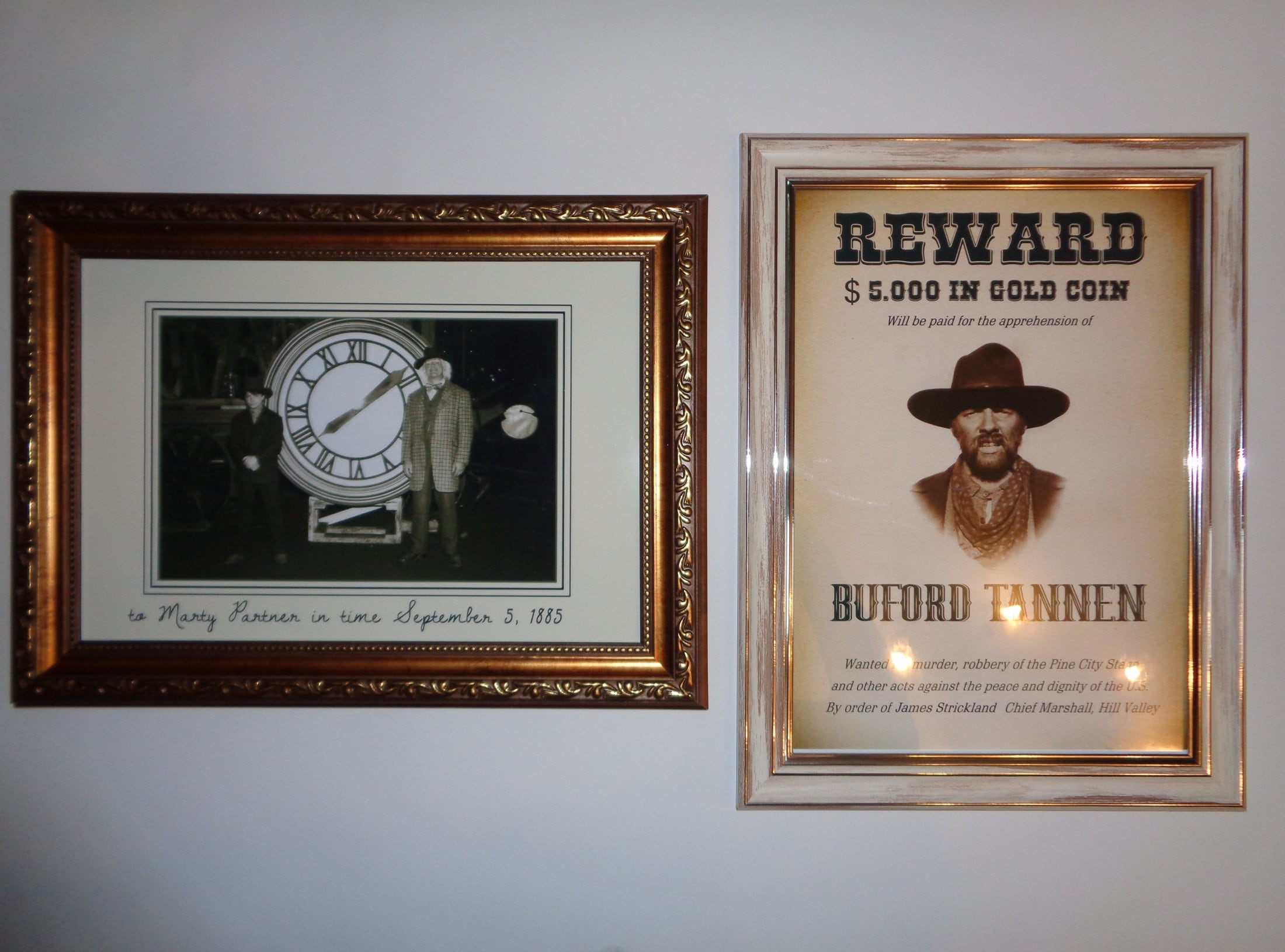 Retour vers le futur.Buford Biff Tannen Wanted,Récompense.Photo avec ...