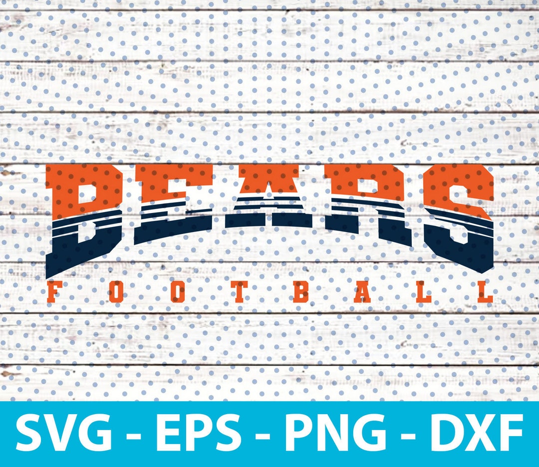 Bears Football Svg, Mascot for Football Team, Instant Download, Svg ...