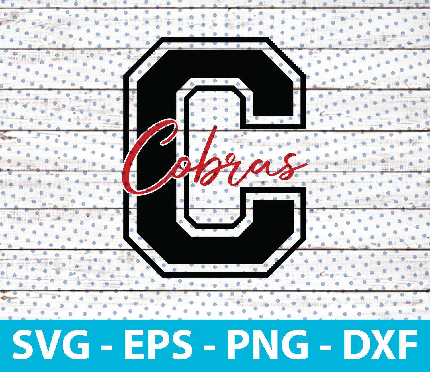 Cobras Monogram Svg Mascot For Football Basketball Baseball Player ...