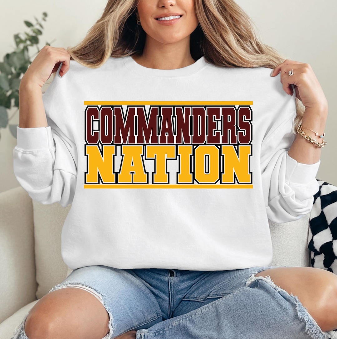 Commanders Nation, Commanders Svg for Cutting With Cricut, Png T-shirt ...