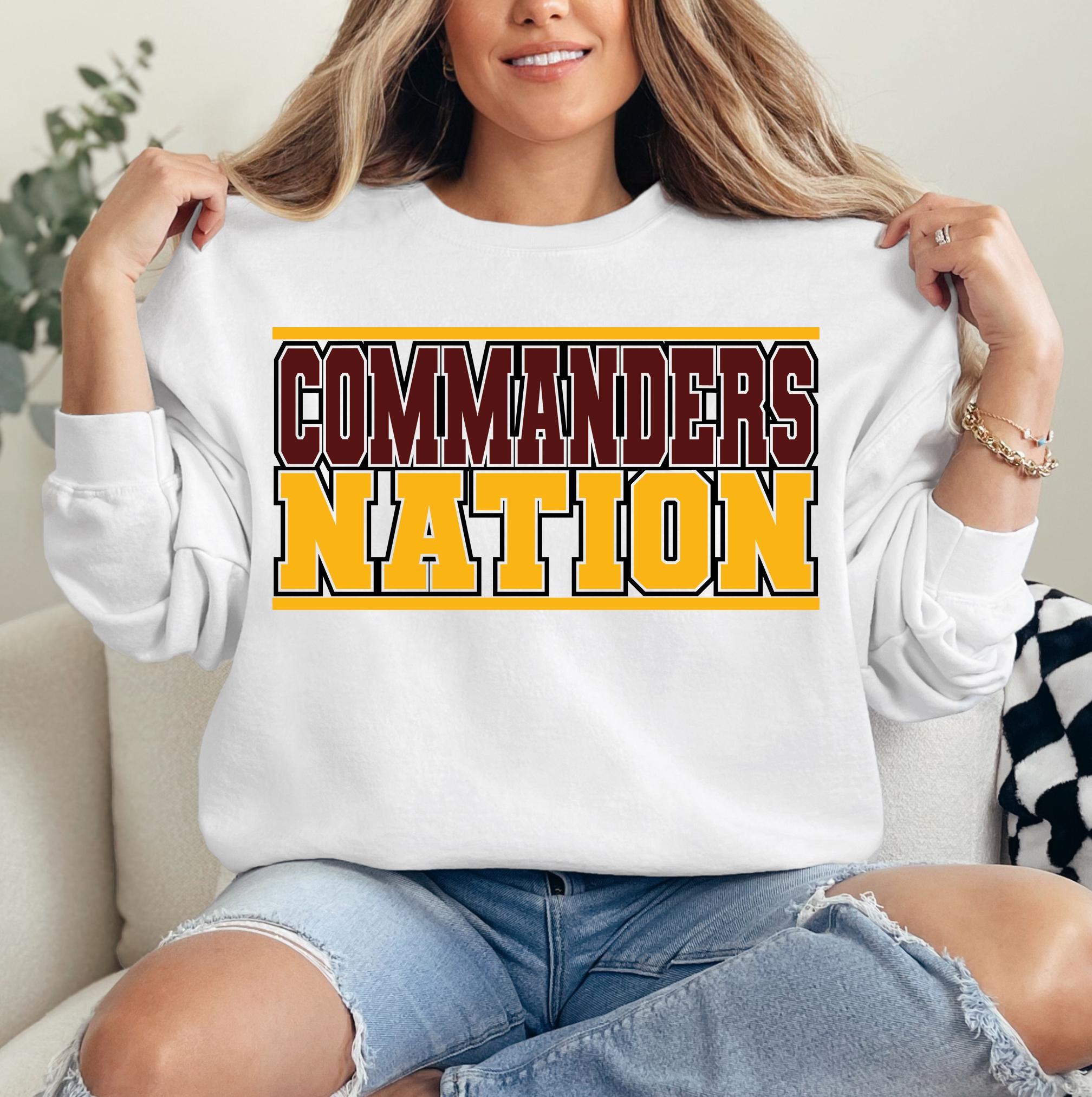Commanders Nation, Commanders Svg for Cutting With Cricut, Png T-shirt ...
