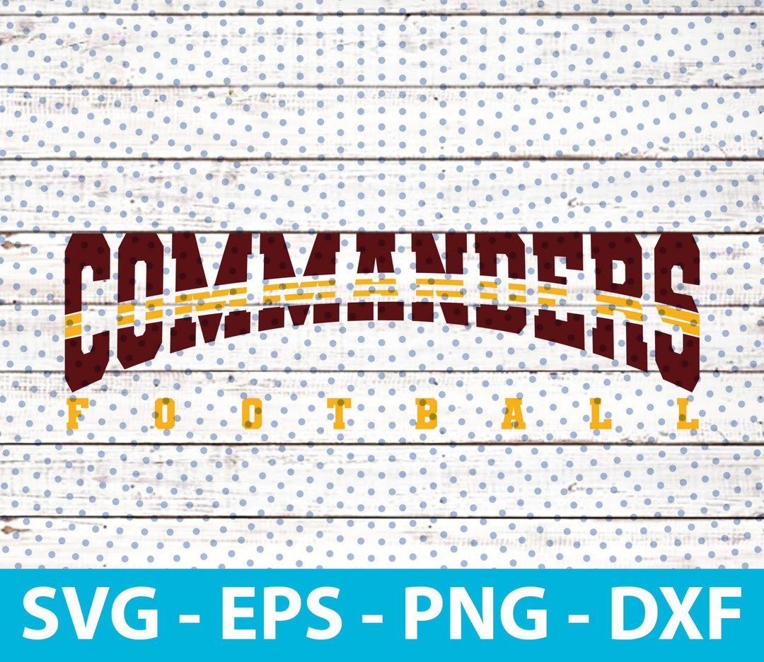 Commanders Football Svg, Mascot for Football Team, Instant Download ...