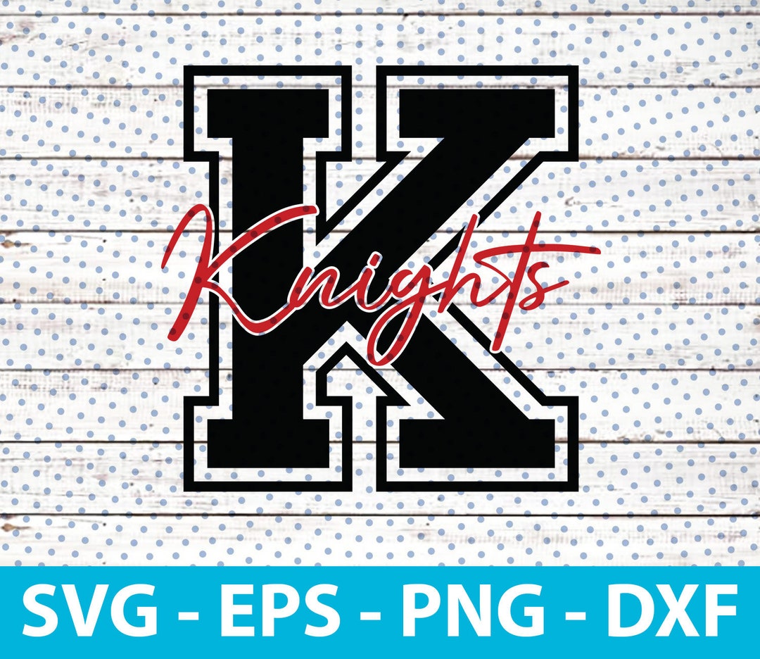 Knights Monogram Svg Mascot for Football Basketball Baseball Player ...