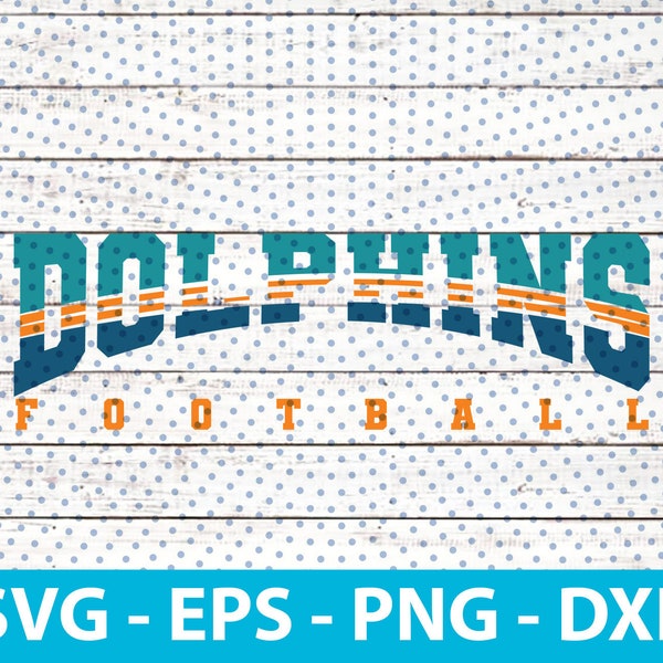 Miami Dolphins Clip Art - Etsy