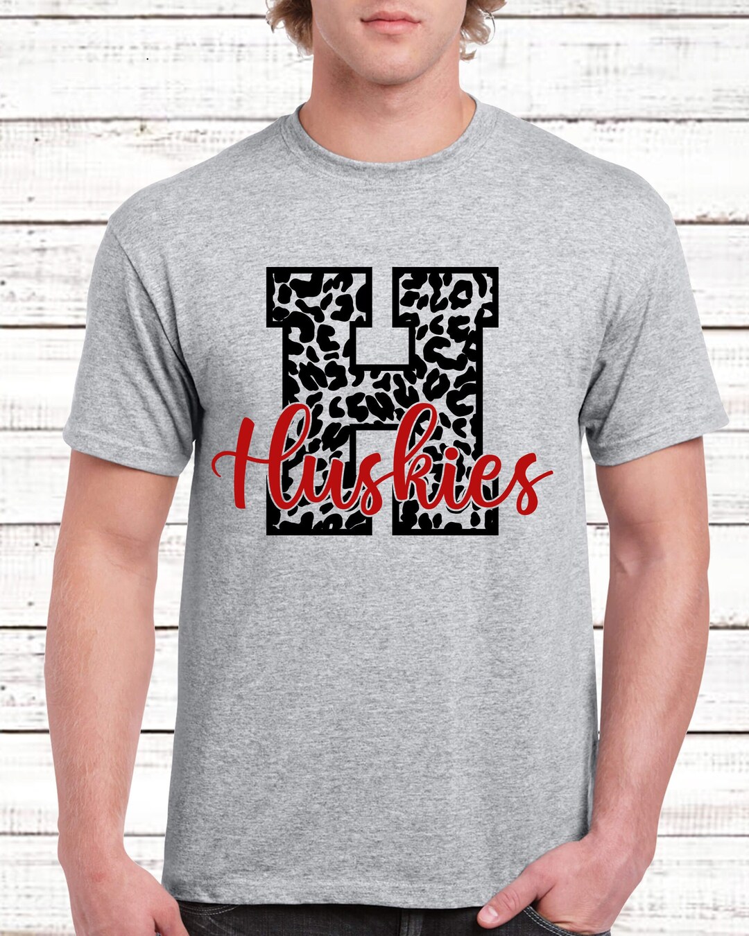 Huskies Leopard Monogram Svg Mascot for Football Basketball Baseball ...