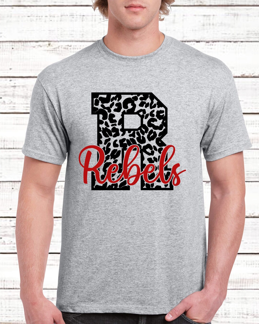 Rebels Leopard Monogram Svg Mascot for Football Basketball Baseball ...