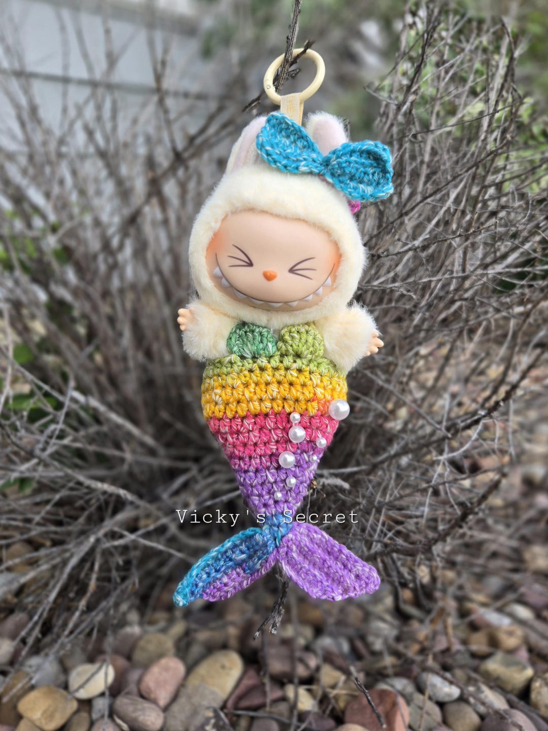 Crochet Mermaid Outfit for Labubu Doll - Handmade Clothes - Etsy