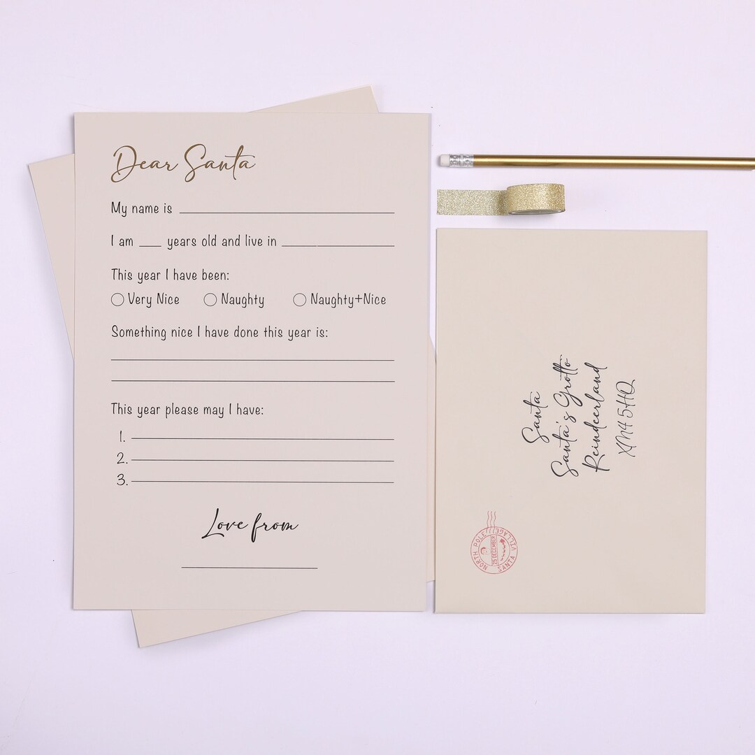 Seconds Letter to Santa Father Christmas Letter, Christmas Letter ...