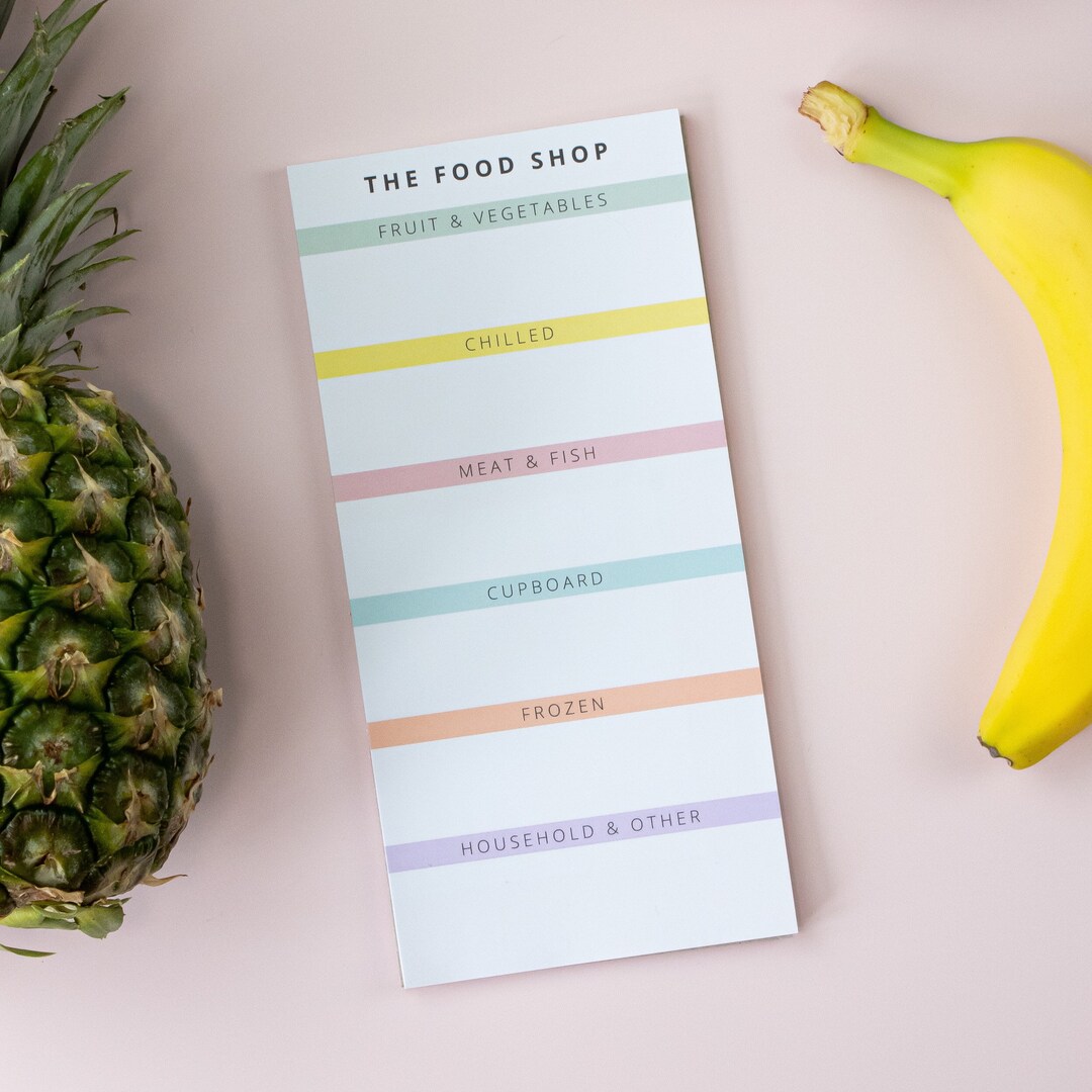 Shopping List Pad, Shopping List Notepad Magnetic, Memo Pad, Kitchen ...