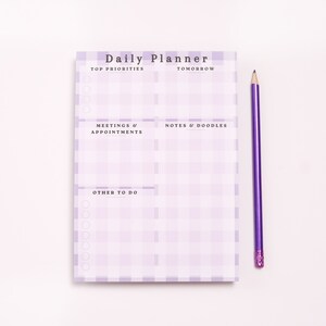 A5 Daily Planner, to Do List Notepad, Plan Daily Notepad, Desk Pad ...