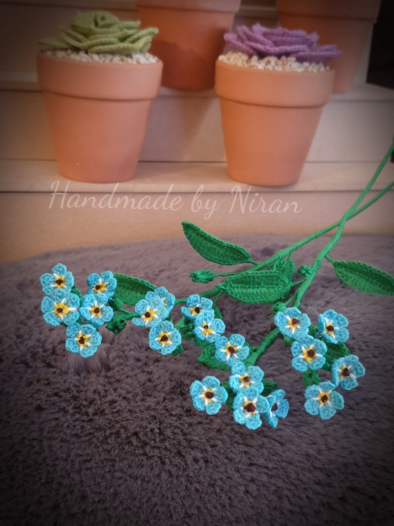 Crochet Pattern Forget-me-not Flowers - Etsy