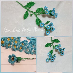 Crochet Pattern Forget-me-not Flowers - Etsy