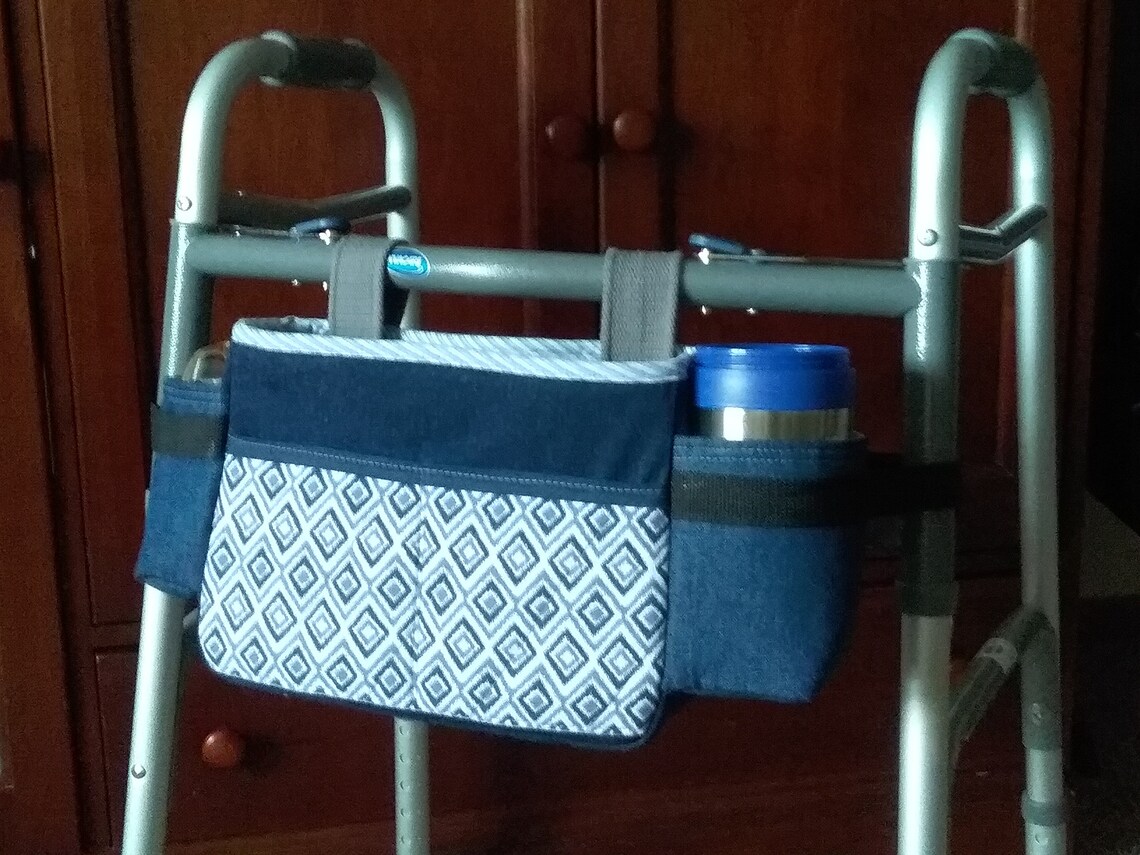 Walker Caddy Walker Bag Walker Organizer Mobility - Etsy