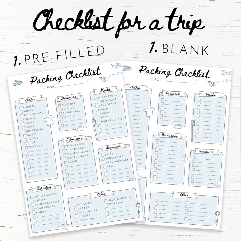 Set Of 3 Packing Checklist Travel Checklist Template Digital Download set-of-3-packing-checklist-travel-checklist-template-digital-download