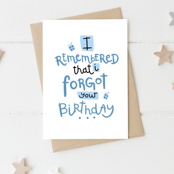 Forgot Birthday - Etsy