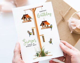 Bird Birthday Card | Etsy