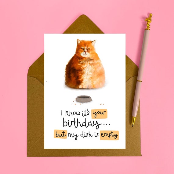 Happy Birthday Fat Cat Funny