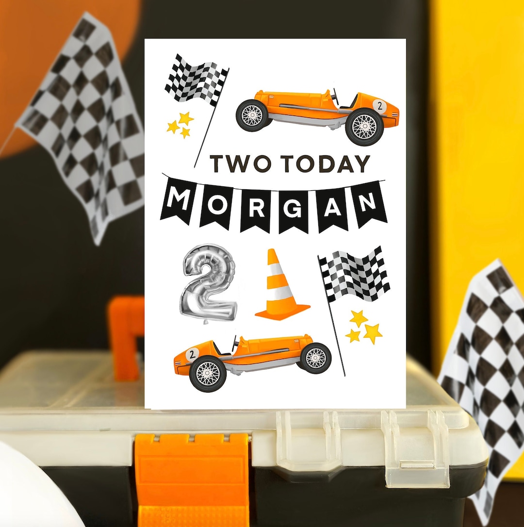Personalised Boys Racing Car Card for a Special Son, Grandson, Nephew ...